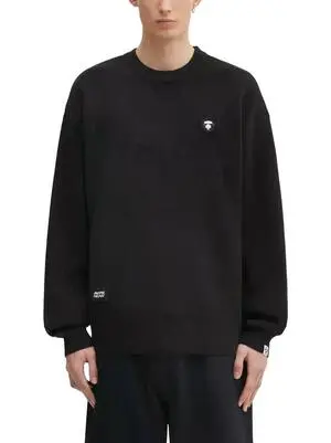 AAPE BY *A BATHING APE® Logo-patch Sweatshirt - Black
