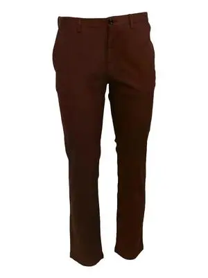 Mr P. Slim-fit Trousers - Brown