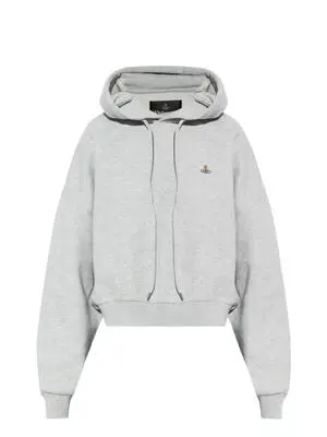 VIVIENNE WESTWOOD Orb-embroidered Hoodie - Grey