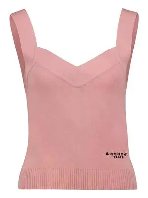 Givenchy V-neck Sleeveless Top - Pink