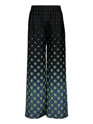 Casablanca Monogram Palazzo Pants - Black