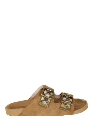 Burberry Urchin Jute Sandal - Tan