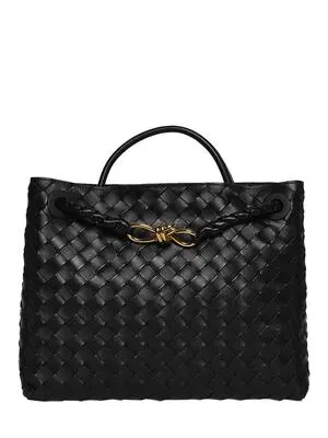 Bottega Veneta Medium Andiamo Bag Black