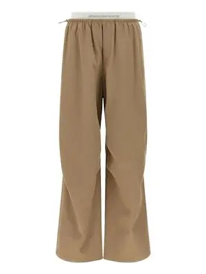 Alexander Wang Articulated Knee Mid-rise Pants - Tan