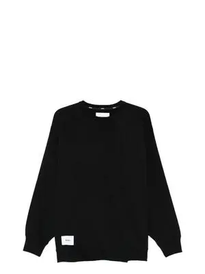 WTAPS Logo Patch Crew-neck Sweatshirt - Black