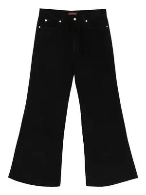 LỰU ĐẠN Wide-leg Jeans - Black