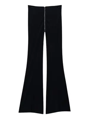 Alexander Wang Zipper At Rise Mid Rise Pants - Black