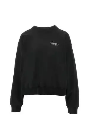 Givenchy Stamp-print Crew-neck Sweatshirt - Black