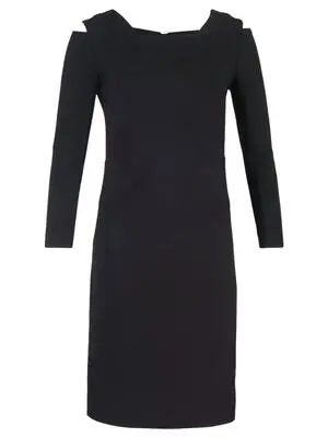 Roland Mouret Midi Square-neck Dress - Black