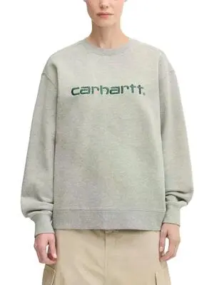 Carhartt Work In Progress Logo-embroidered Sweatshirt - Grey