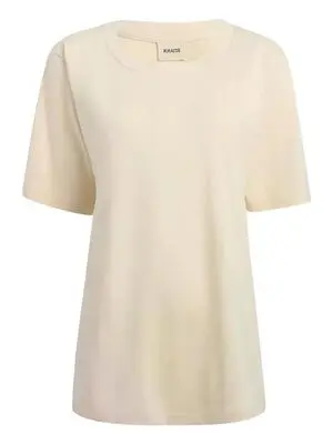 Khaite Silk T-Shirt Neutrals