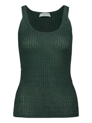 Gabriela Hearst Nevin Pointelle Tank Top - Green
