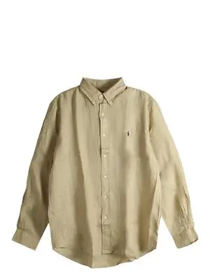 Polo Ralph Lauren Long-sleeve Linen Shirt - Tan