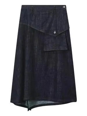 Y’s Pocket Denim Skirt - Blue