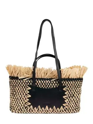 ULLA JOHNSON Lali Woven Tote Bag