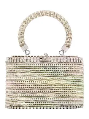 Rosantica Mini Holli Libellula Pearl-embellished Handbag - Neutrals
