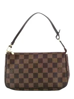LOUIS VUITTON Pochette Accessoires Damier Clutch - Brown