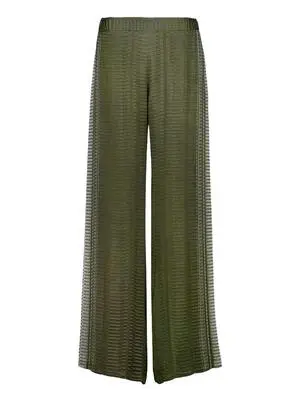 Zeus+dione Alcestes Textured Trousers - Green