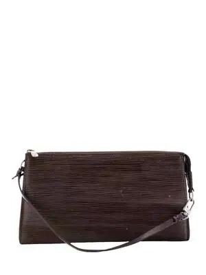 LOUIS VUITTON Pochette Accessoires Epi Leather Clutch - Brown
