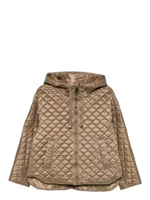 Max Mara Quilted Zip-up Jacket - Brown