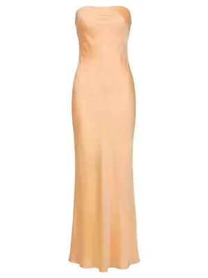 FORTE_FORTE Strapless Maxi Dress - Orange