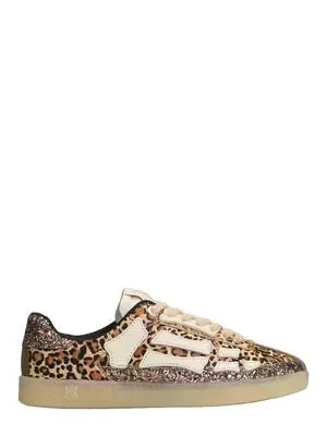 Amiri Animal-print Lace-up Sneakers - Brown