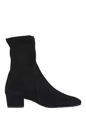Aquatalia Stassi Square-toe Sock Boots - Black