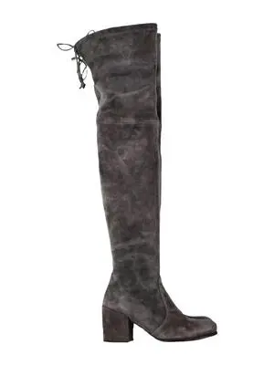 STUART WEITZMAN Genna Over-the-knee Block-heel Boots - Grey