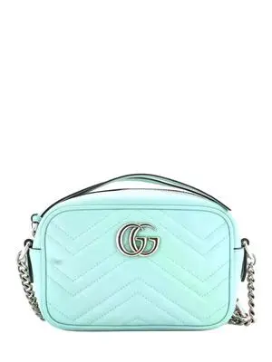 Gucci Gg Marmont Mini Crossbody Bag - Blue