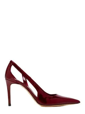 STUART WEITZMAN Cut-out Pointed Pumps - Red