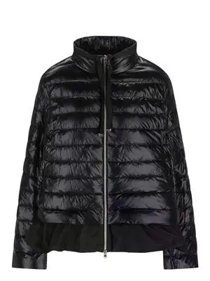 Herno Quilted Zip-up Puffer Jacket - Black