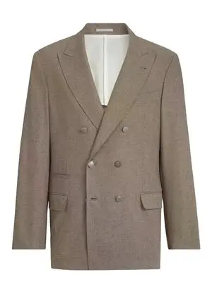 Brunello Cucinelli Double-breasted Blazer - Brown