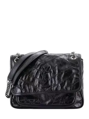 Saint Laurent Niki Chain Flap Baby Shoulder Bag - Black