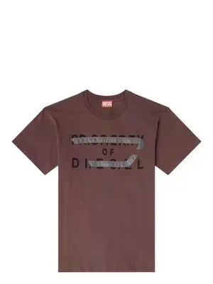 DIESEL T-norm-v11 T-shirt - Brown