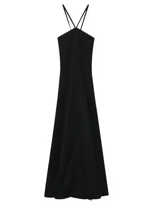 Our Legacy Crossover Strappy Maxi Dress - Black