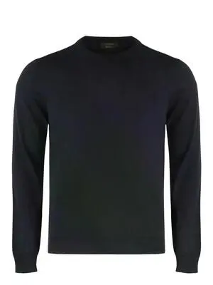 SLOWEAR Long-sleeved Crew Neck Sweater - Blue