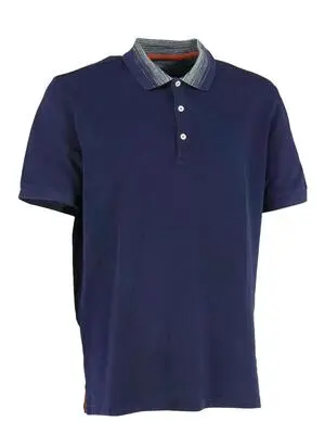 Missoni Collared Polo Shirt - Blue
