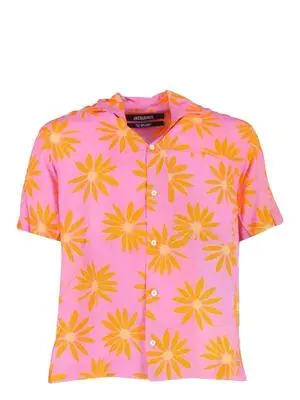 Jacquemus Jean Floral-printed Shirt - Pink