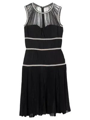Alexander McQueen A-line Sleeveless Dress - Black