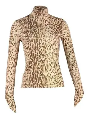 Zimmermann Leopard-print Top - Neutrals