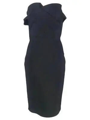Roland Mouret Off-shoulder Midi Dress - Black
