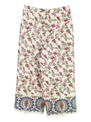 Etro Floral-print Wide-leg Trousers - Neutrals