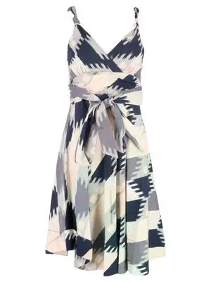 Marc Jacobs Ikat Midi Dress - Neutrals