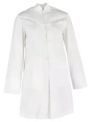 Comme Des Garçons Mandarin-style Mini Dress - White