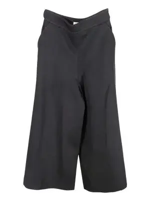 TEMPERLEY LONDON High-rise Wide-leg Trousers - Black