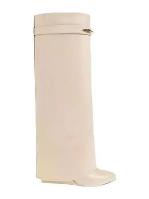 Givenchy Shark Pinch Leather Boots - Neutrals