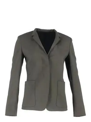 Theory Single-breasted Wool Blazer - Green