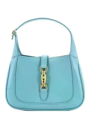 Gucci Jackie 1961 Leather Mini Hobo Bag - Blue