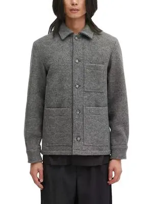 A.p.c. Button-fastening Shirt Jacket - Grey