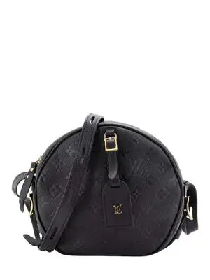 LOUIS VUITTON Boite Chapeau Souple Bag Monogram Empreinte Leather Mm - Black